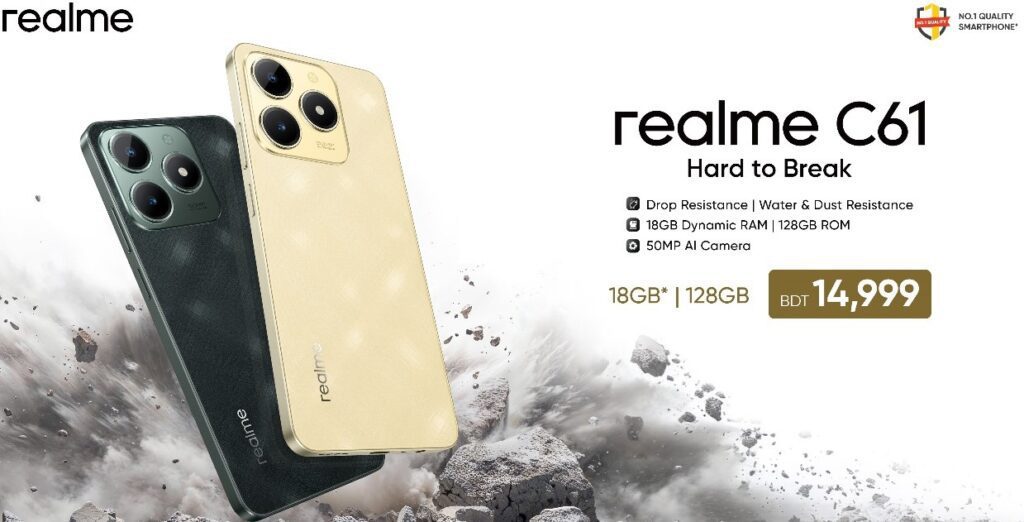 realme C61 launches with ‘Hard to Break’ durability | BBF Digital